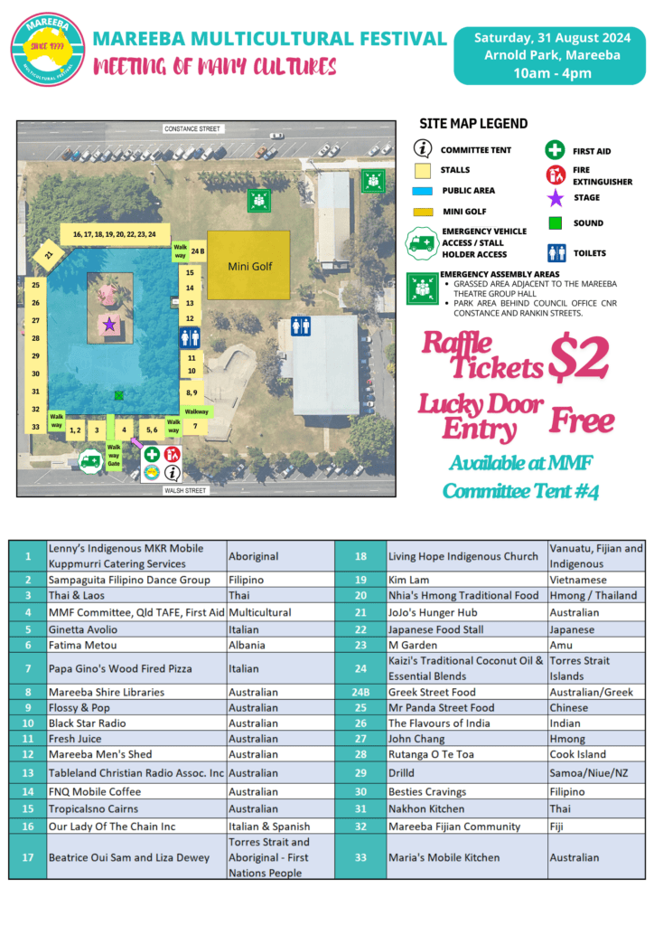 Stalls - Mareeba Multicultural festival